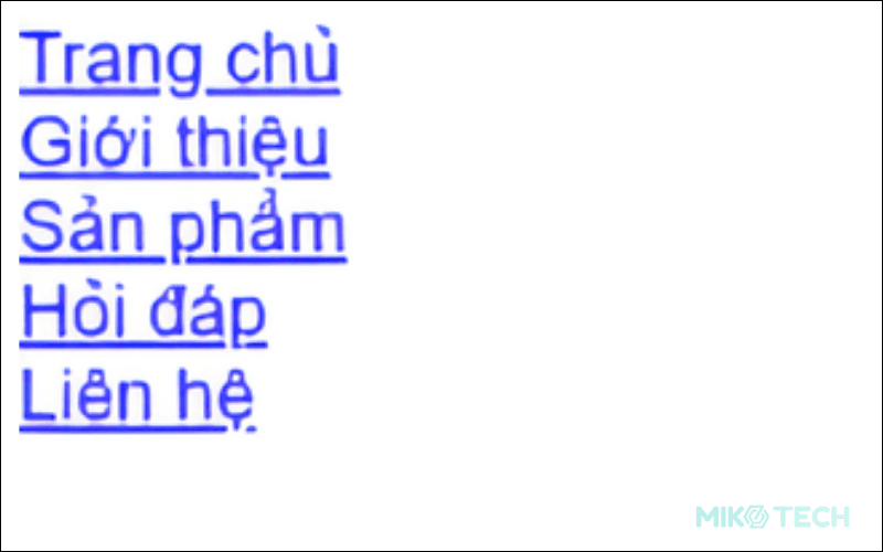3 Bước Tạo Menu Trong Html And Css Kiểu Ngang Dọc đơn Giản